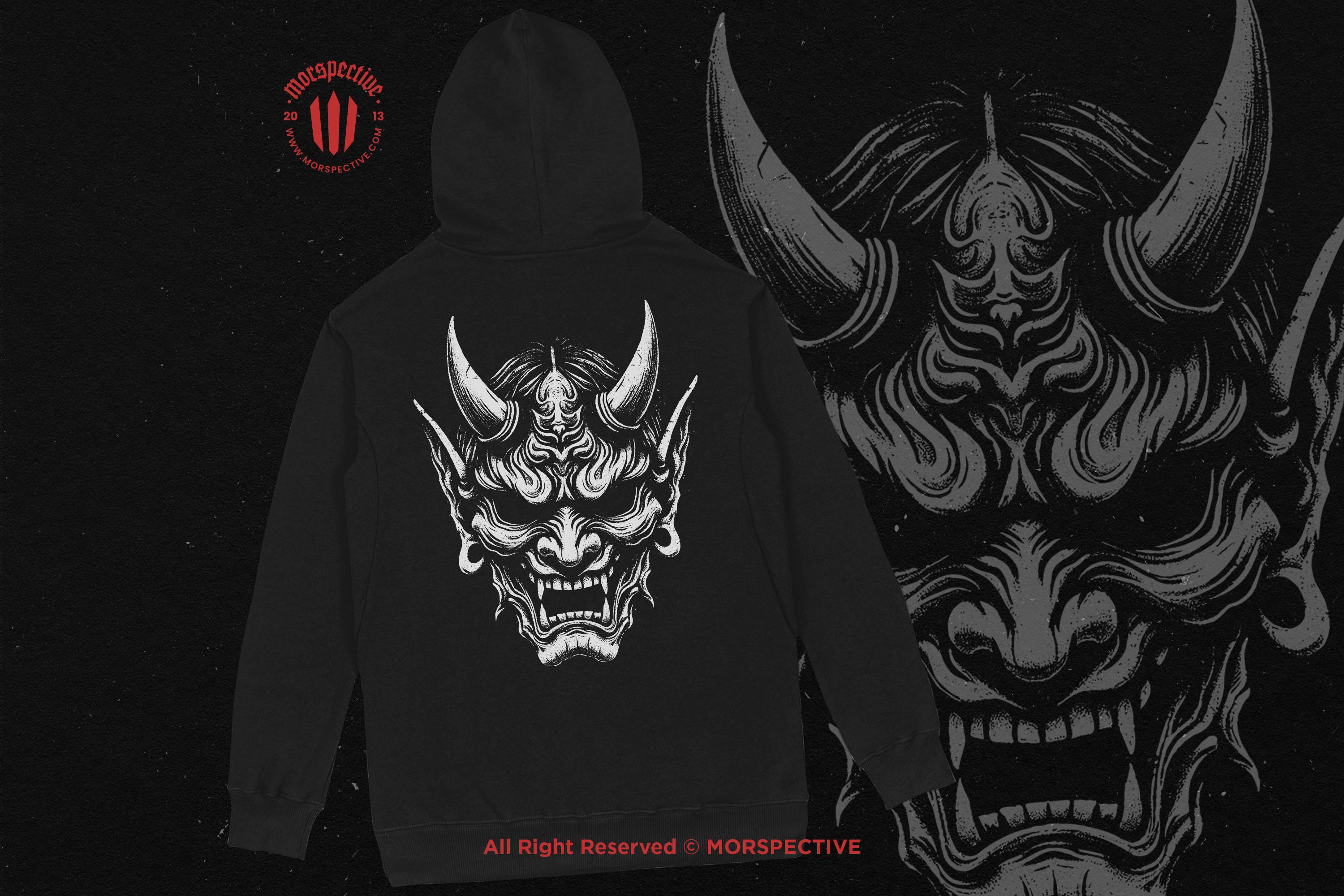 10 Bundle Dark Art Tengu Mask Hannya Oni Japanese Demon Tattoo Clipart ...