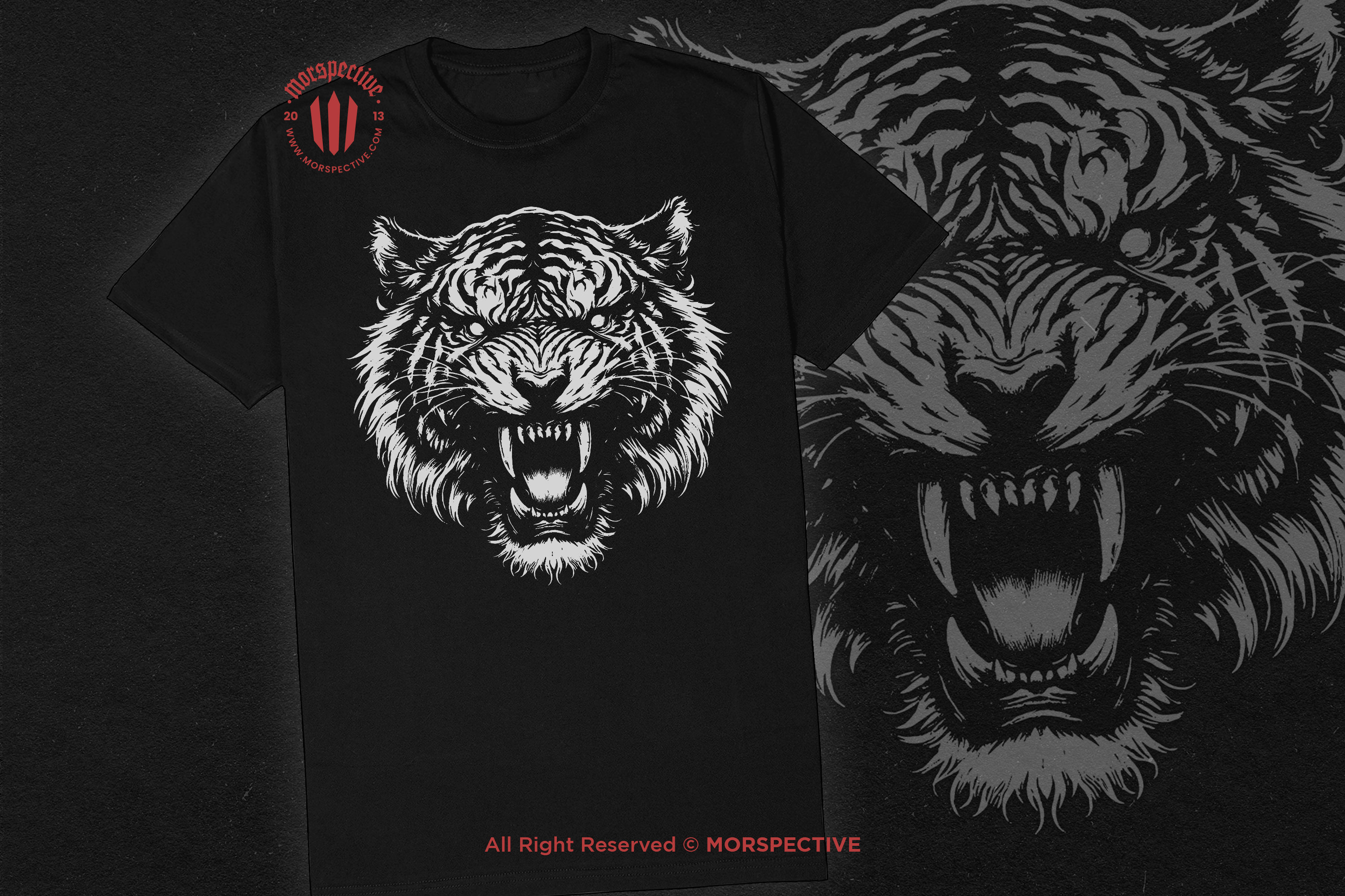 10 Bundle Dark Art Tiger Beast Wild Animal King Scary Grunge Vintage ...