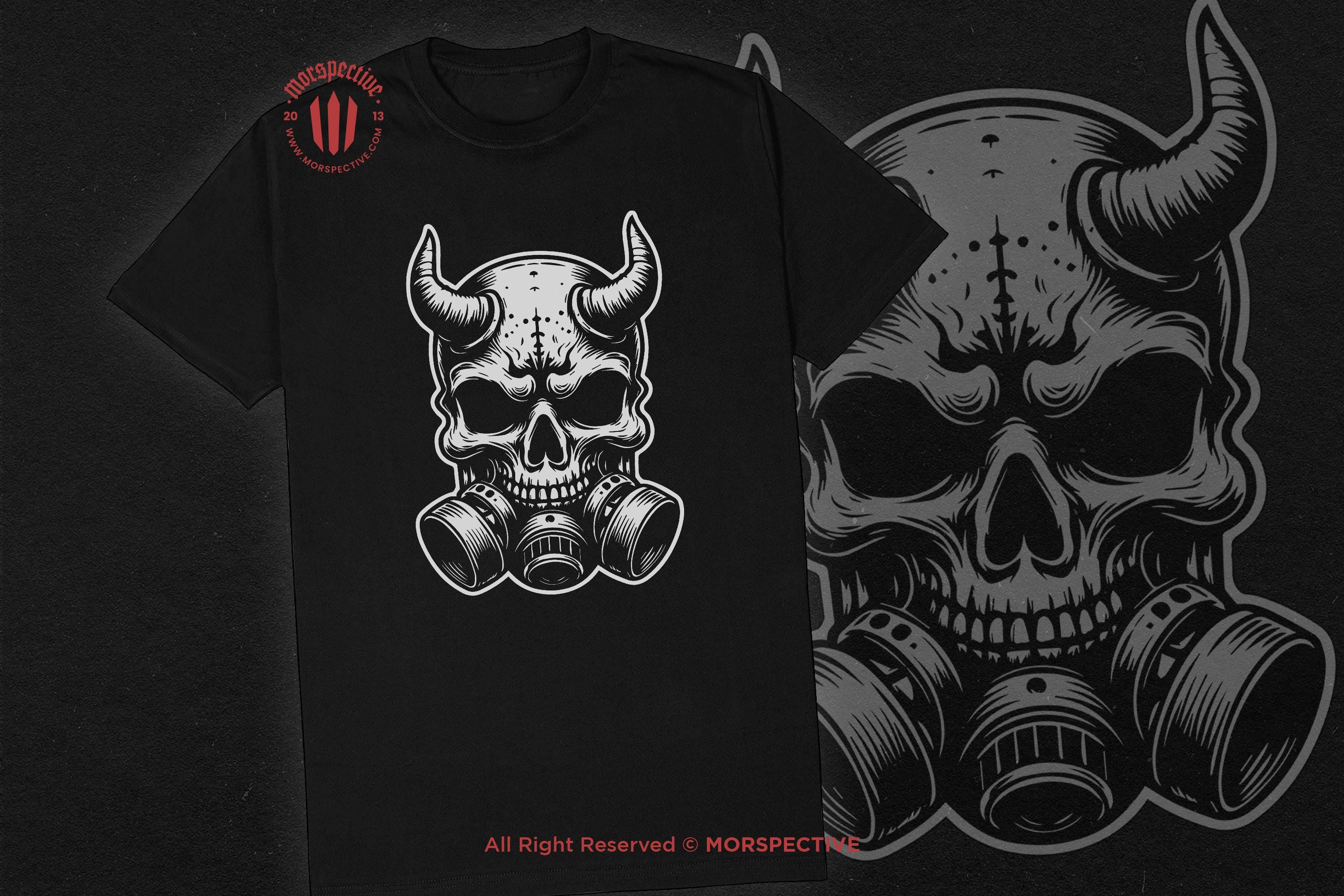 10 Bundle Dark Art Scary Devil Gas Mask Head Black and White Tattoo ...