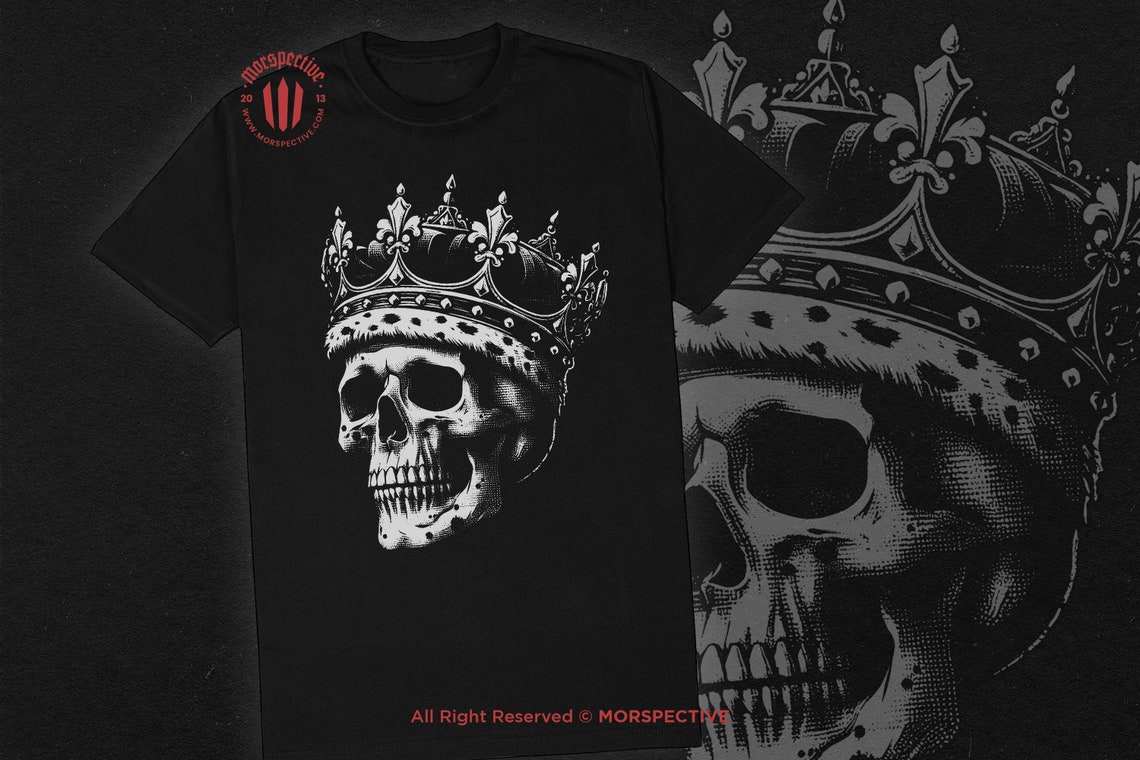 10 Bundle Dark Art Skull Crown Skull King Throne Prince Vintage Grunge ...