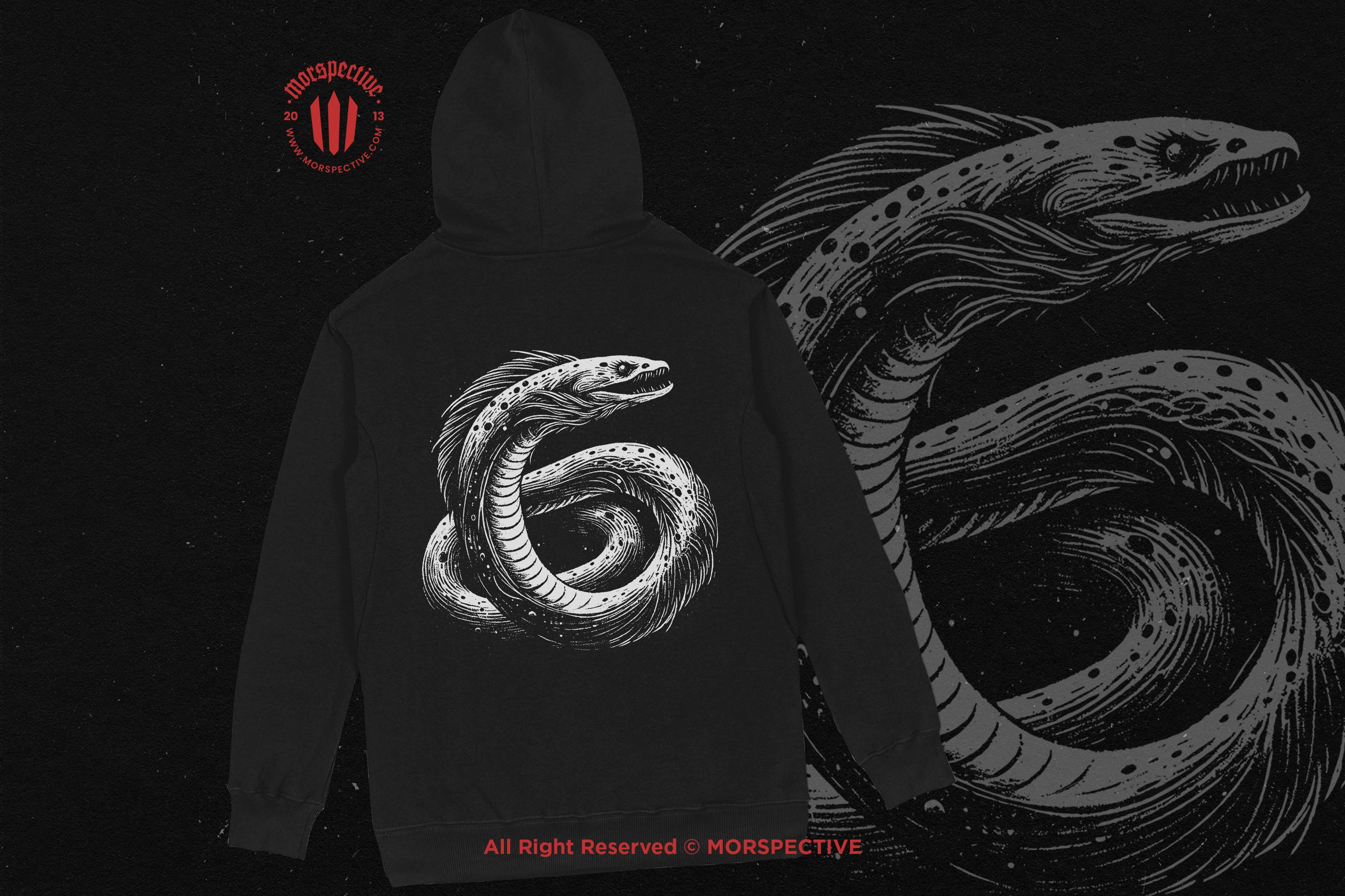 10 Bundle Dark Art Eel Aquatic Fish Tail Electric Snake Hand Drawn ...