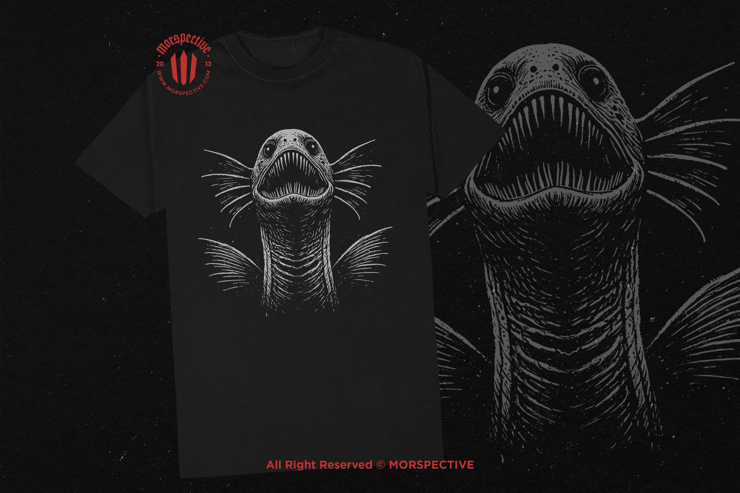 10 Bundle Dark Art Eel Aquatic Fish Tail Electric Snake Hand Drawn ...