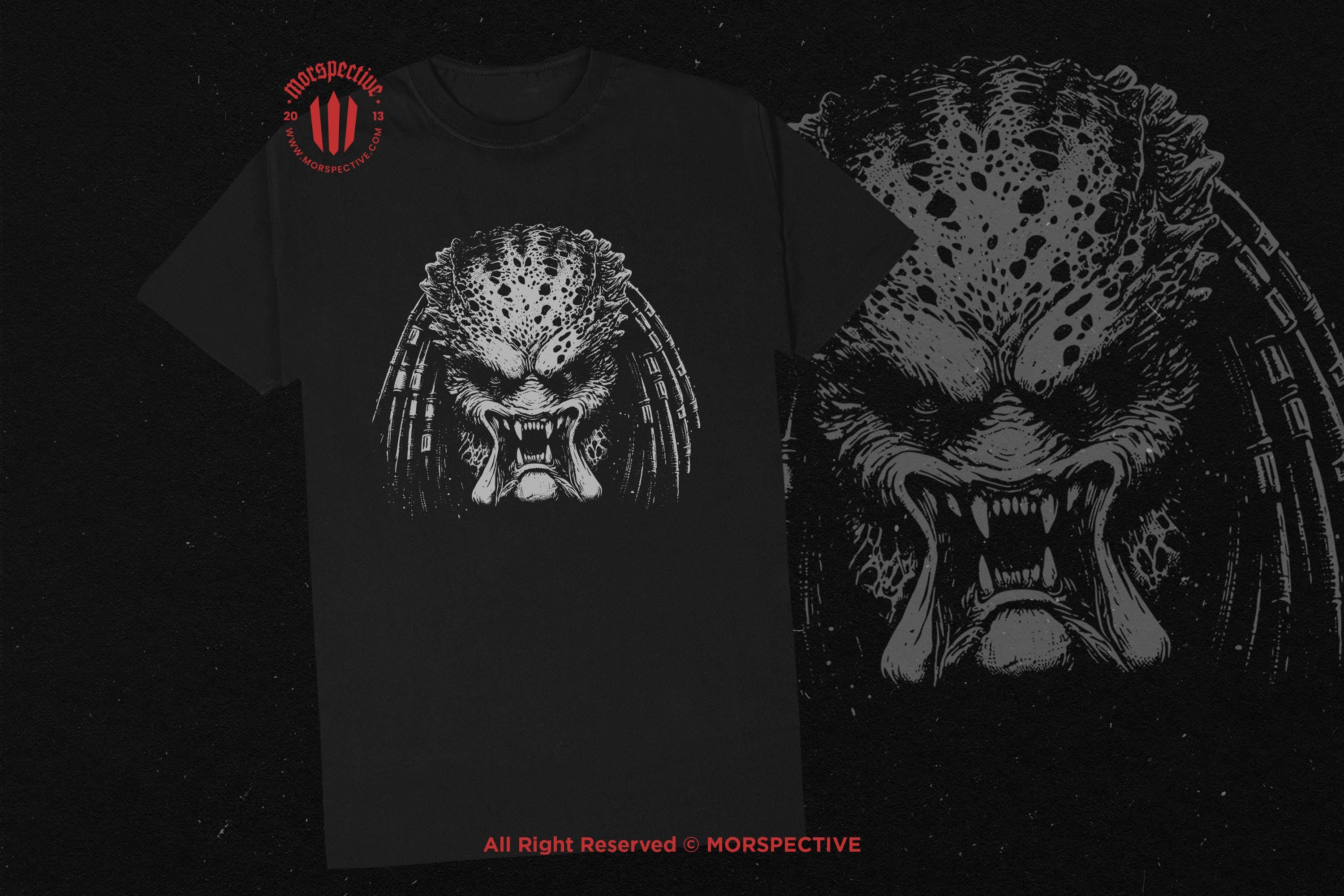 10 Bundle Dark Art Monster Predator Aliens Face Head Scary Horror ...