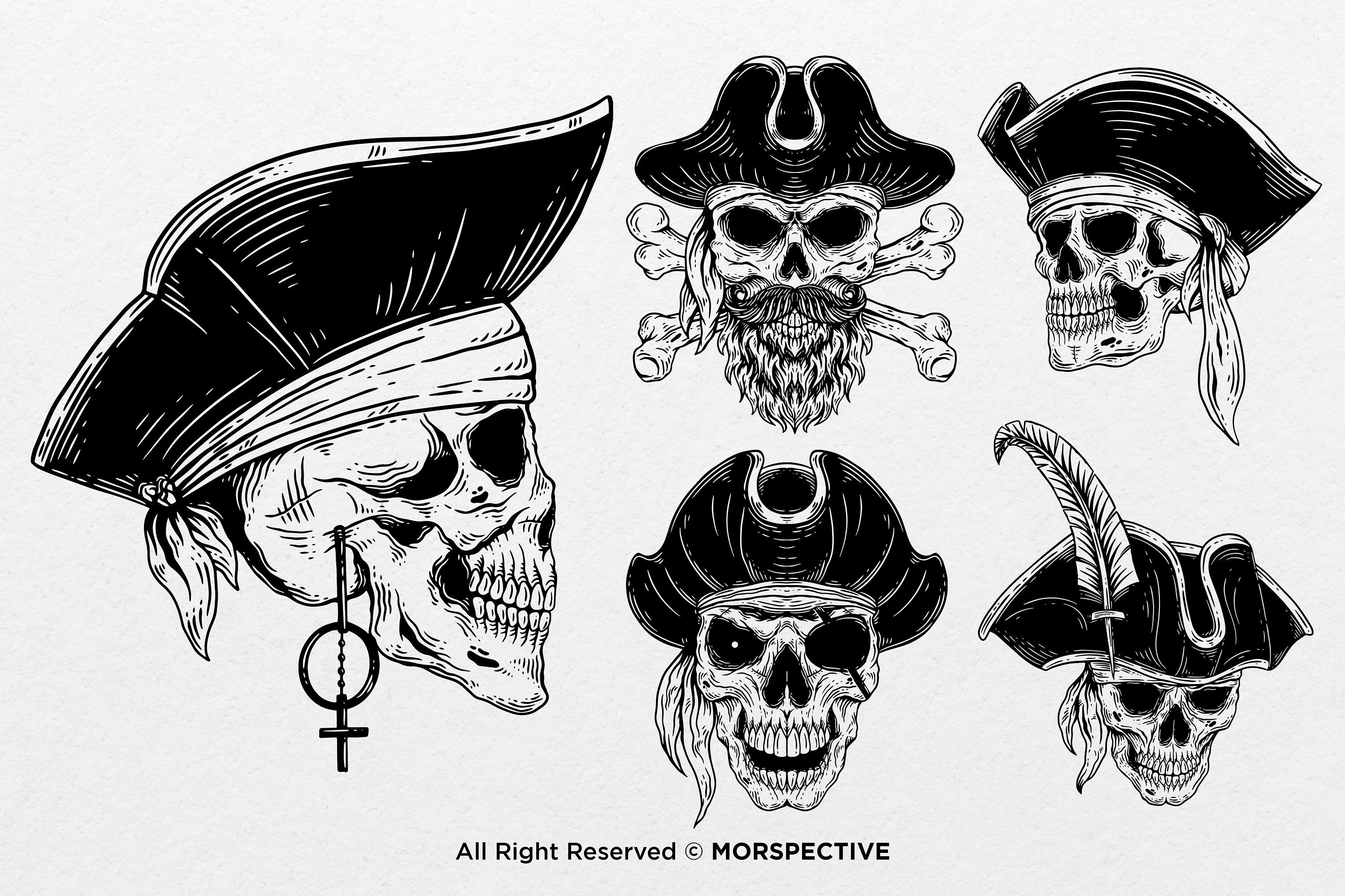 15 Bundle Pirate Svg, Pirate Png, Pirates Captain, Pirate Skull Head ...