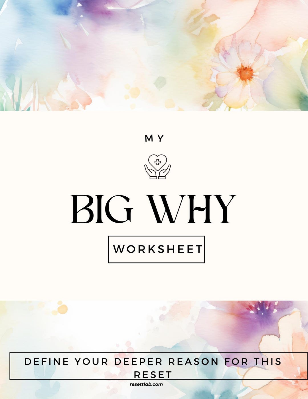 My Big Why Worksheet – Holistic Wellness Template Bundle | Guided ...
