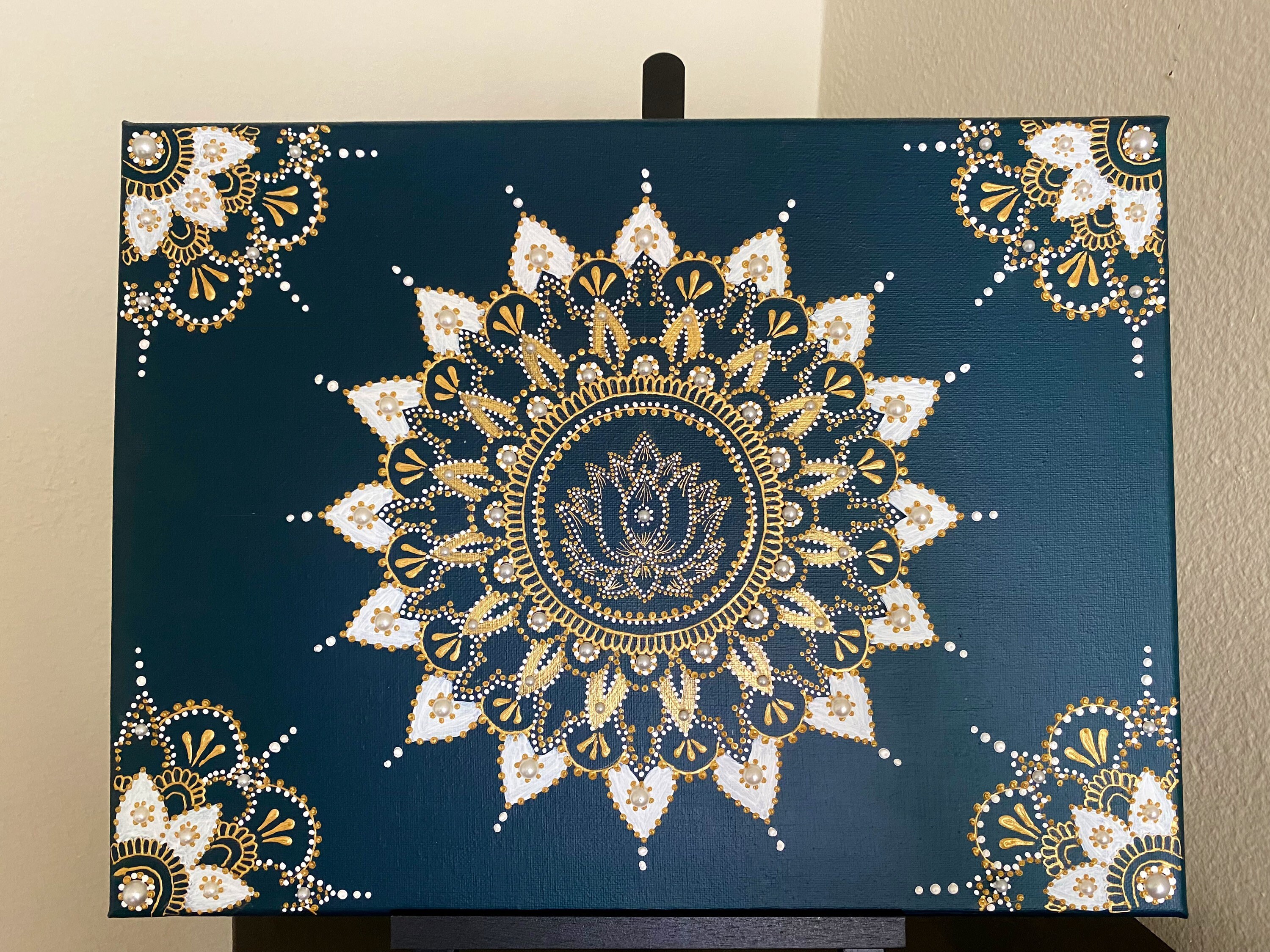 Mandala, Mandala Painting, Mandala Art, Canvas, Acrylic Paint, Home ...