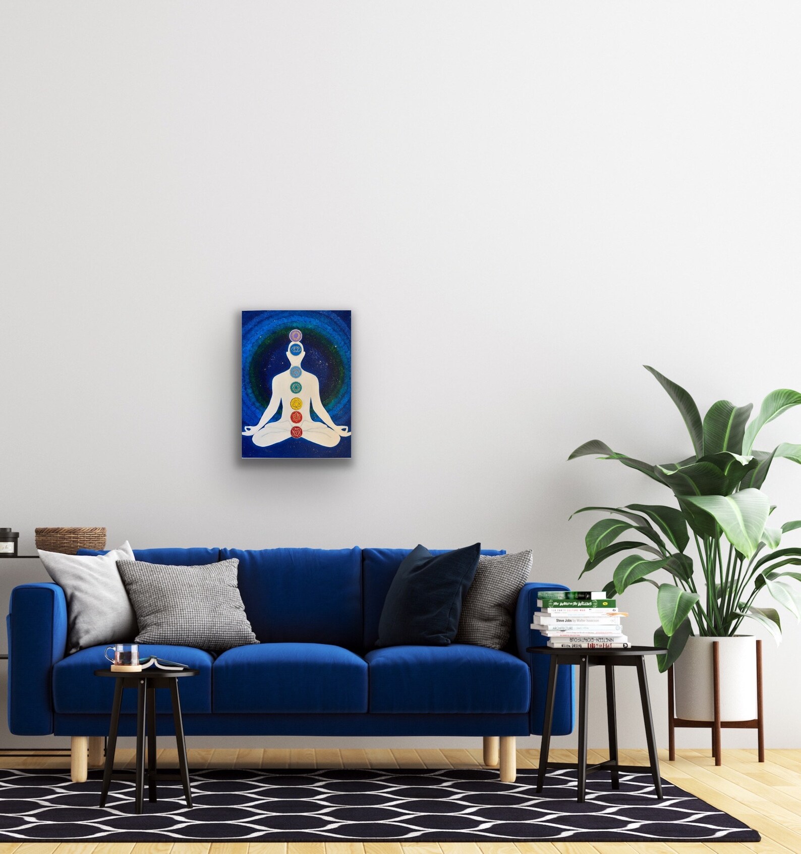 Chakras, Mandala Art, Canvas, Acrylic Paint, Home Decor, Exclusive ...