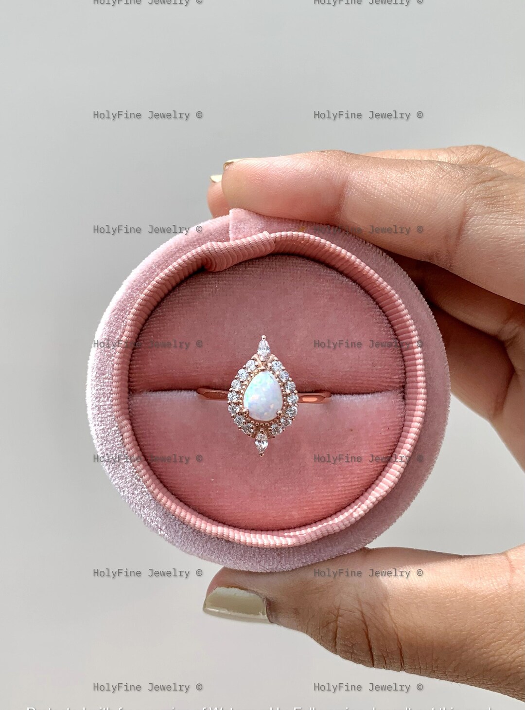 14k Solid Gold Natural Opal Engagement Ring, Vintage Natural Opal Ring ...