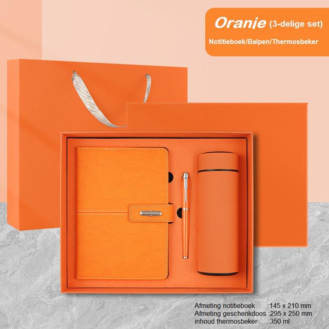Luxury Gift Set – Gift Box - Notebook, Pen & Thermos - Etsy