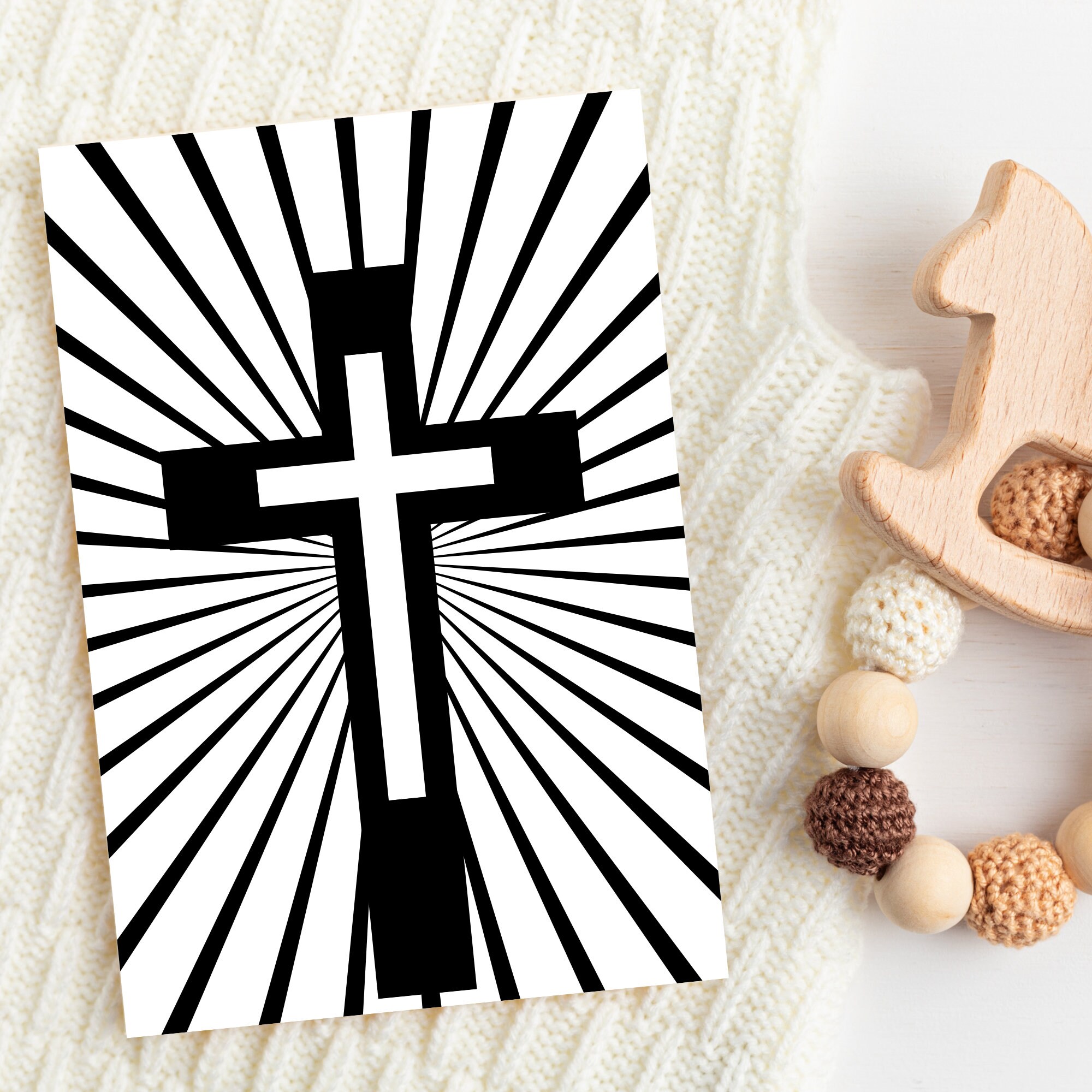 Christian Baby Sensory Cards: High Contrast Vision Stimulation (digital ...