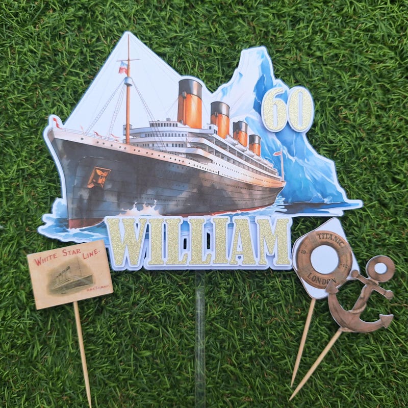 Boat Cake Topper - Etsy UK