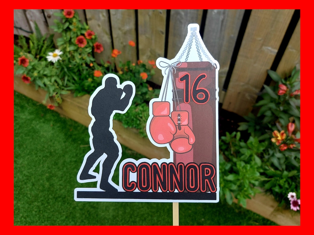 Boxing Cake Topper Kickboxing Birthday Cake Topper Boxing Cake ...