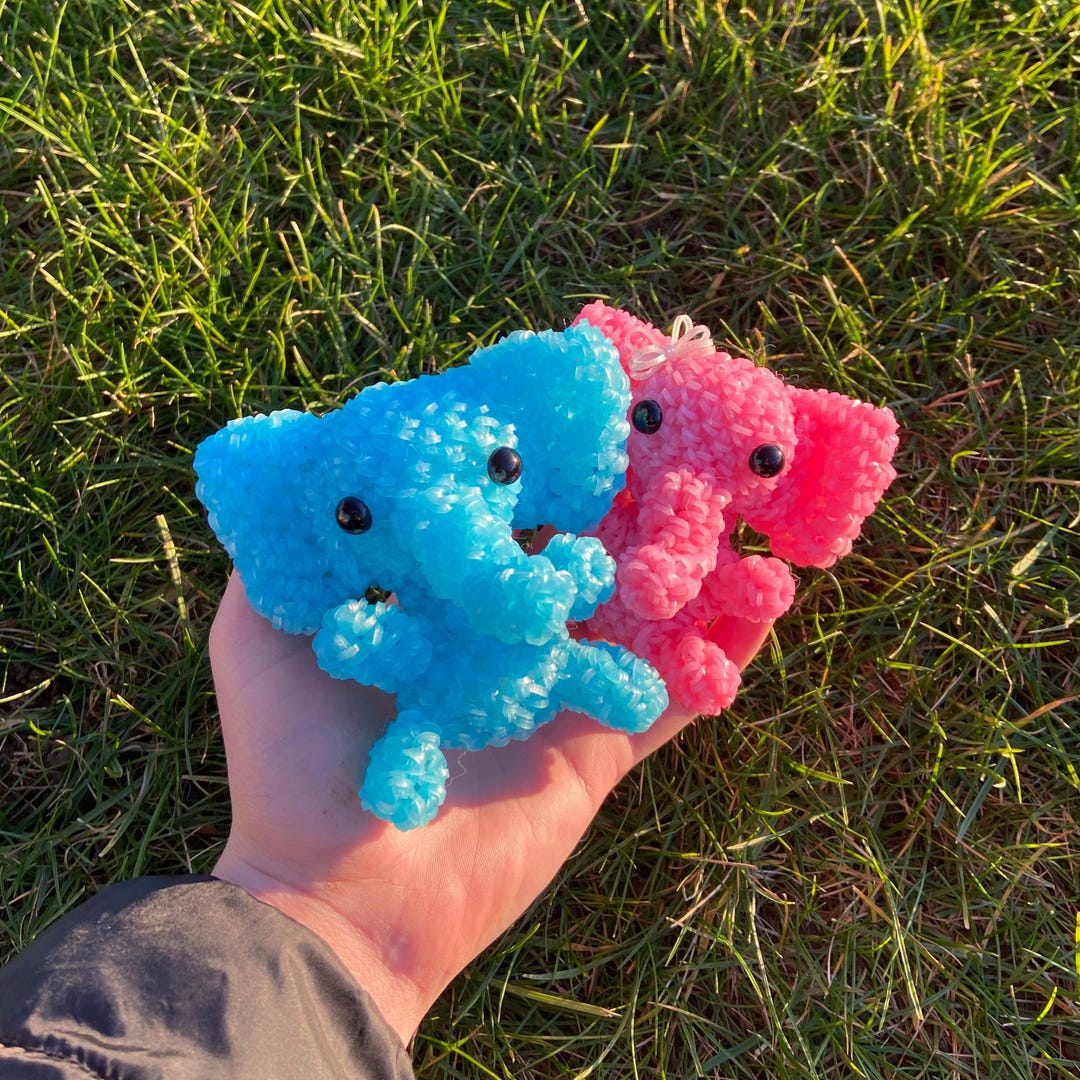 Rainbow Loom Elephant - Etsy