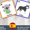 Portuguese Animal Alphabet Cards | Portuguese Alphabet Flashcards ...
