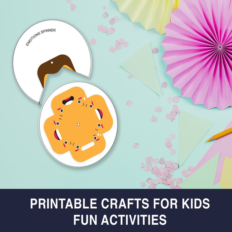 Emotions Spinner Wheel | DIY Craft | Printable Craft for Kids | Fun ...