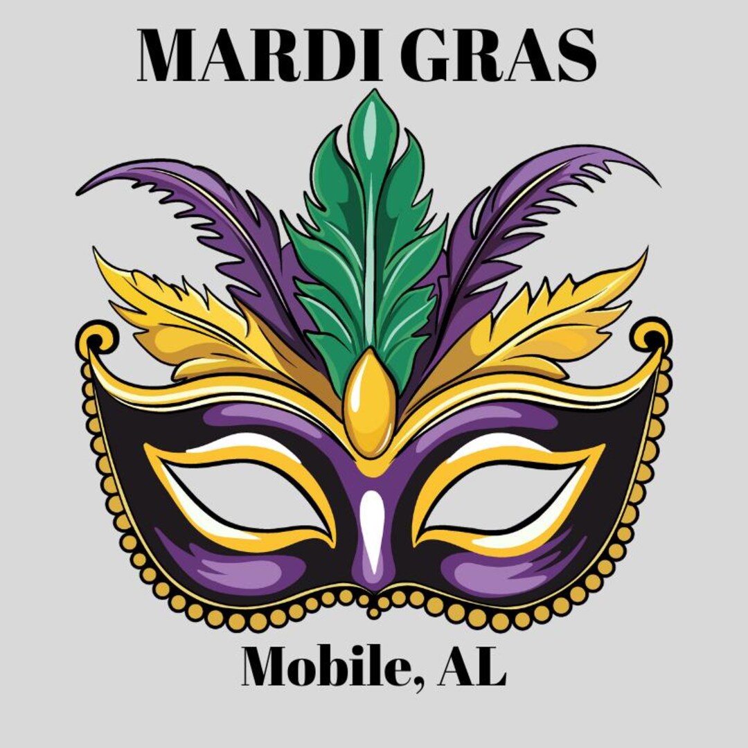 Mardi Mask Mobile Alabama PNG - Etsy