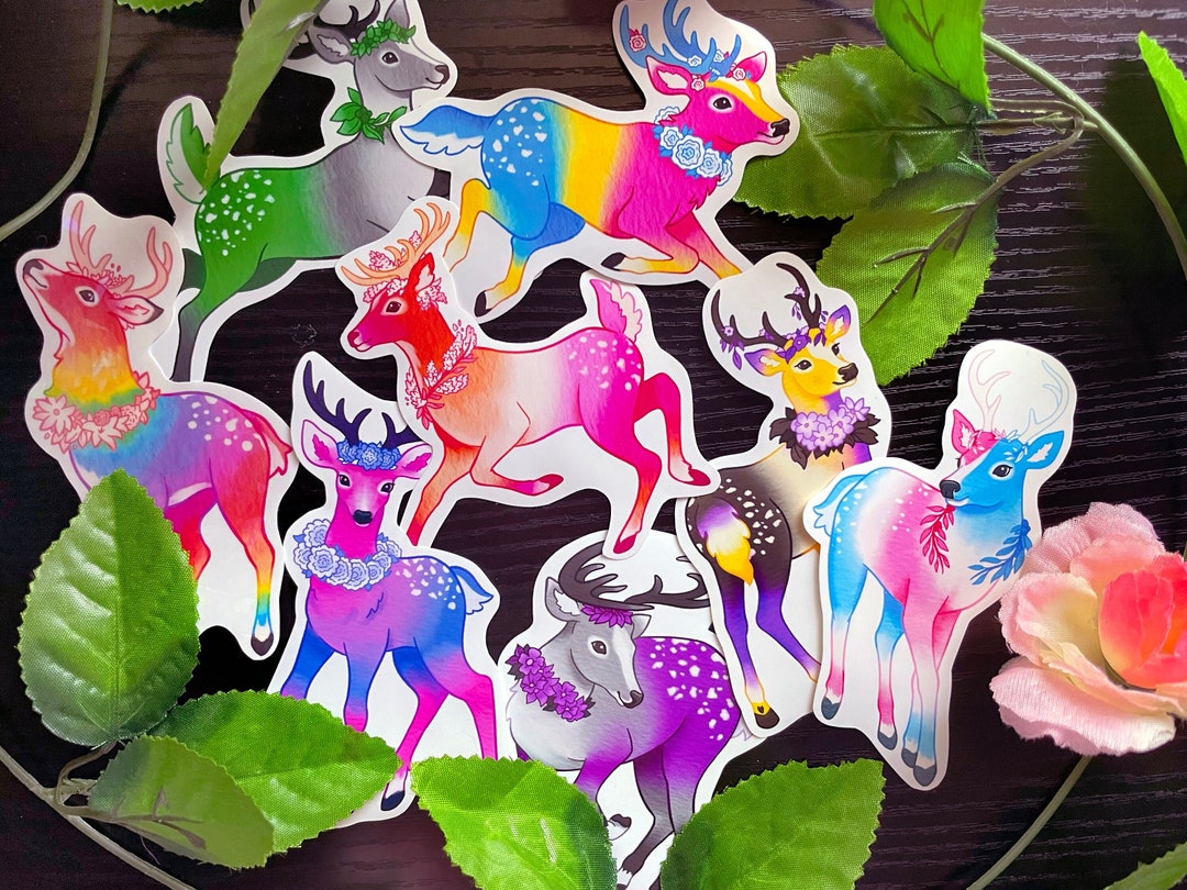 Deer Pride Vinyl Stickers - Etsy