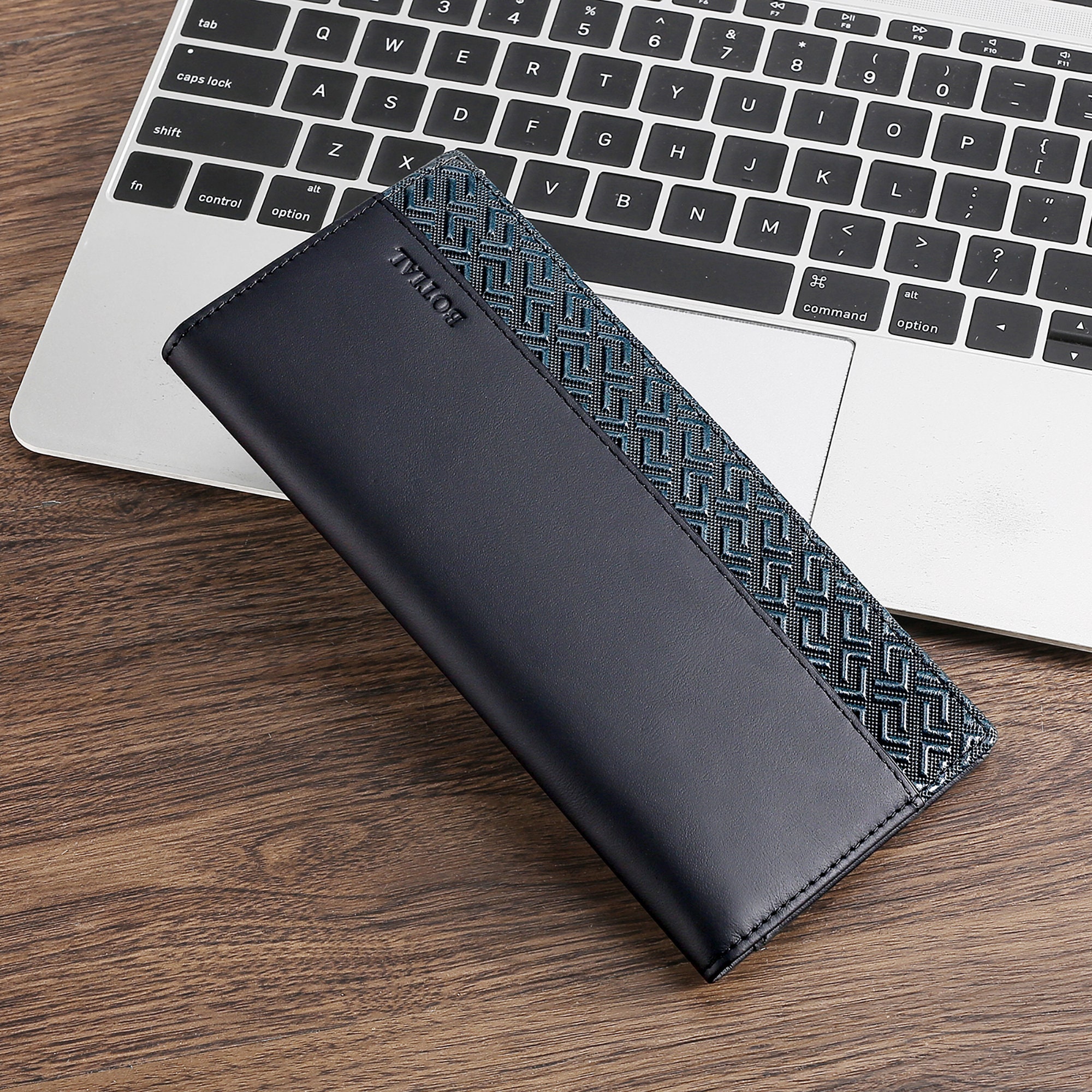 Men's Genuine Bifold Leather Long Wallet With Zipper - Etsy