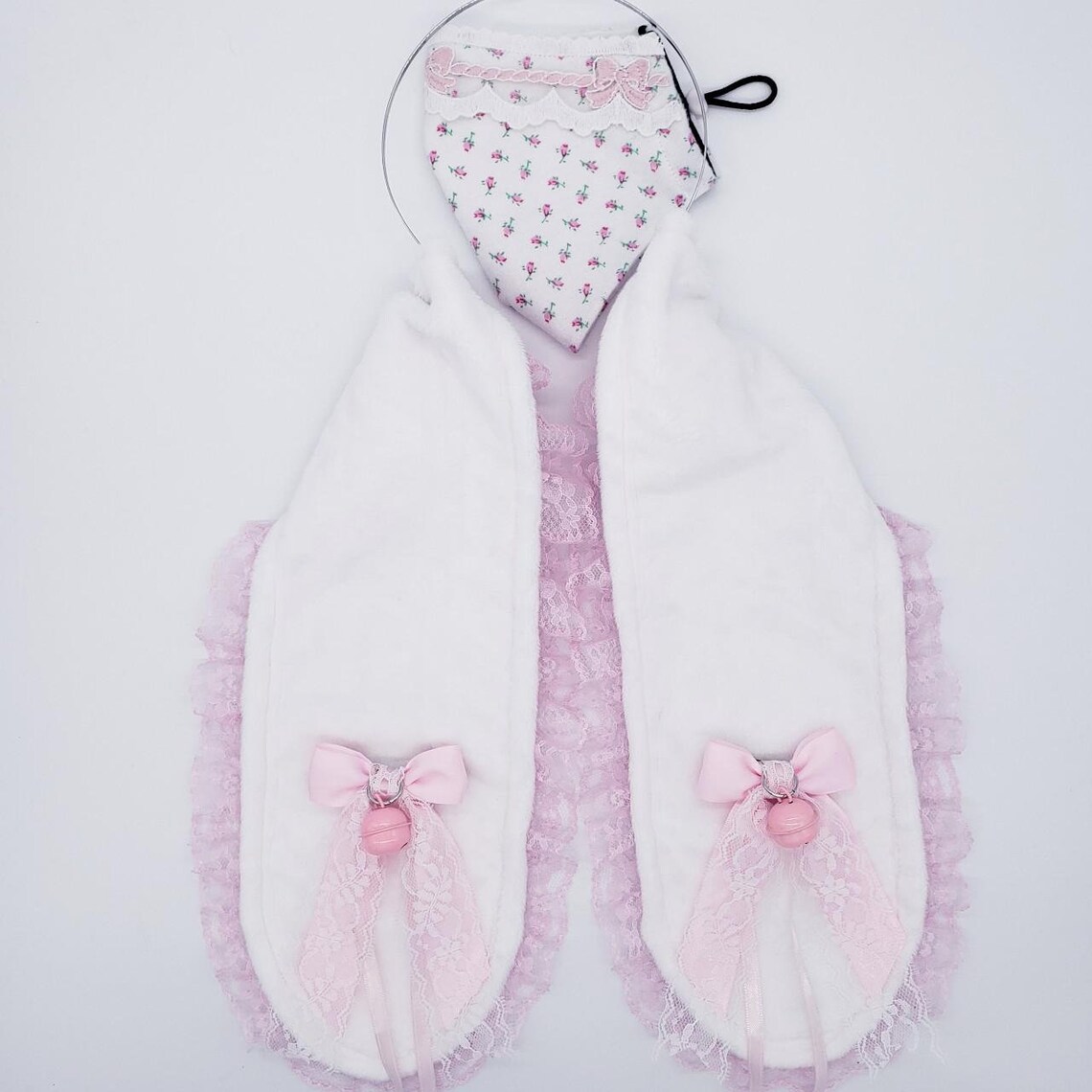 Baby Pink Rose Bunny Ears - Etsy