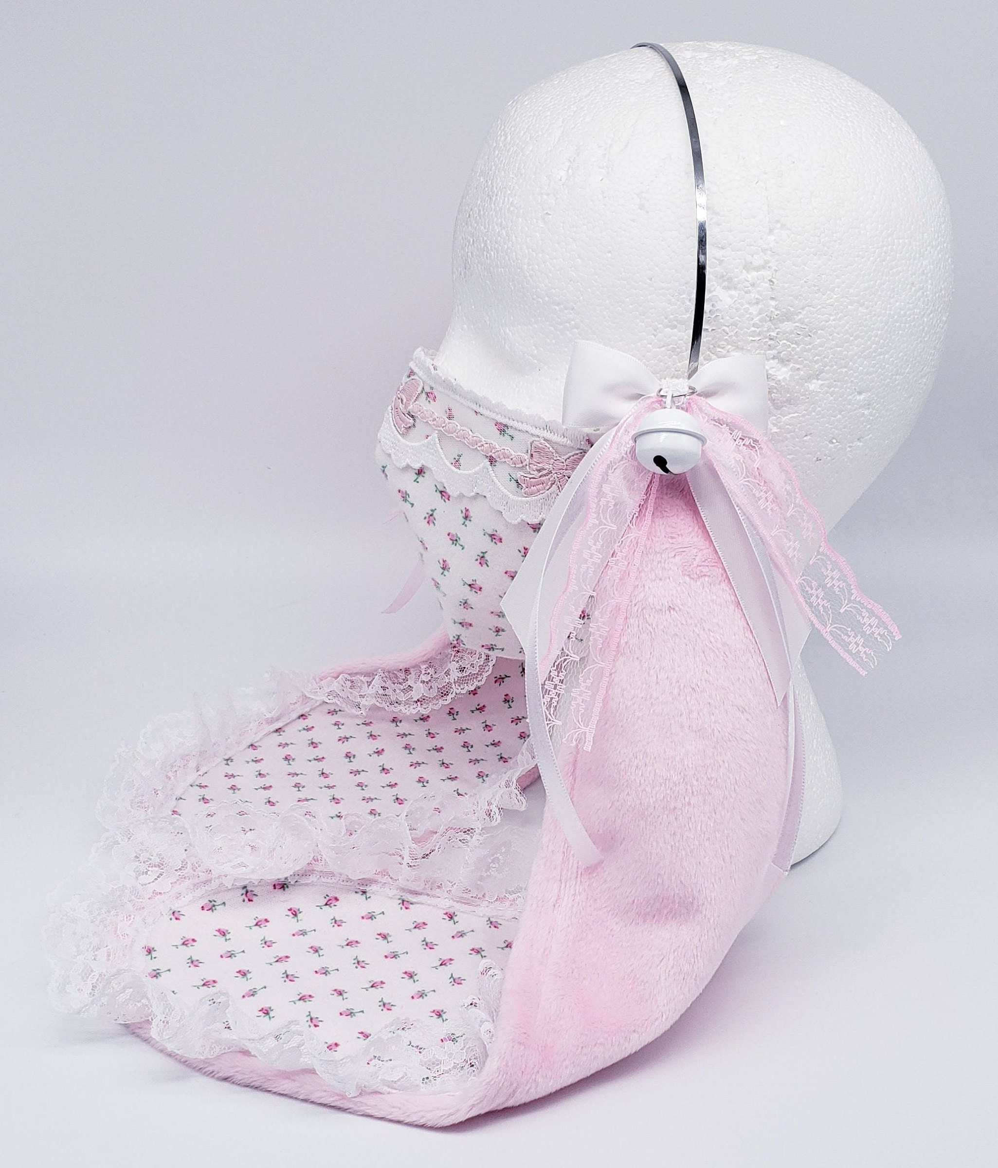 Baby Pink Rose Bunny Ears - Etsy