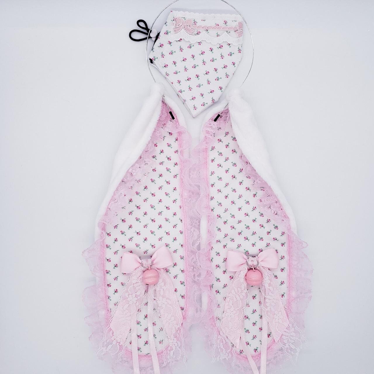 Baby Pink Rose Bunny Ears - Etsy