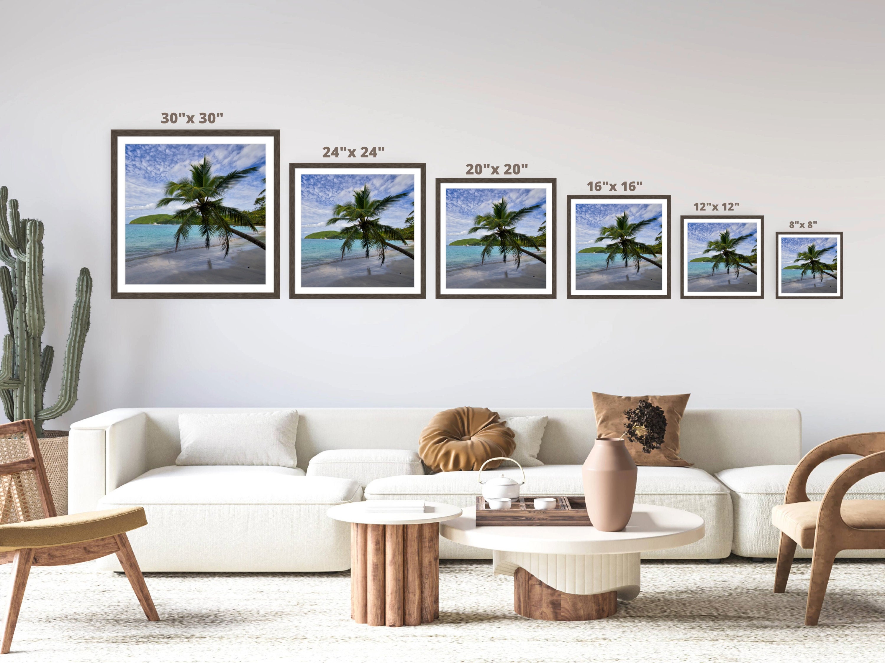 Tropical Beach Palm Tree Fine Art Photo, Beach Home Decor, Coastal Wall ...