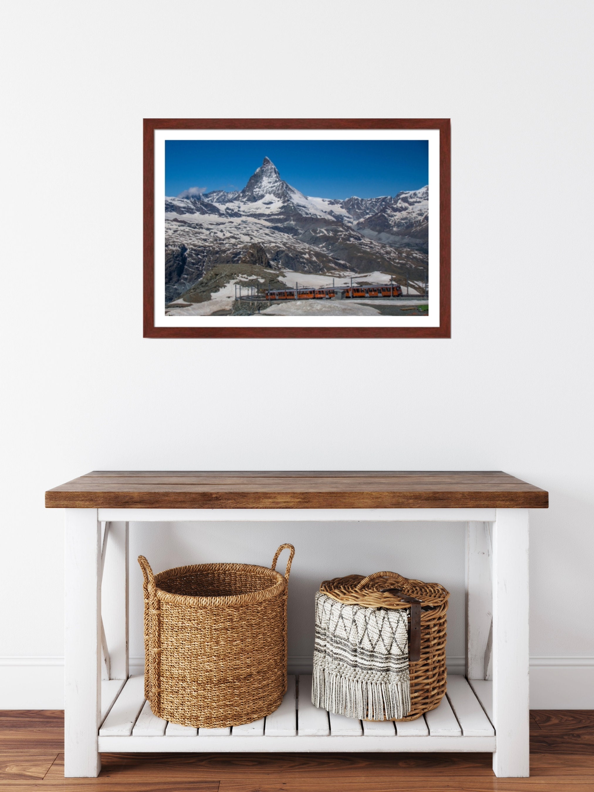 Matterhorn Train Ride Photo Print: Swiss Alps Travel Landscape Art - Etsy