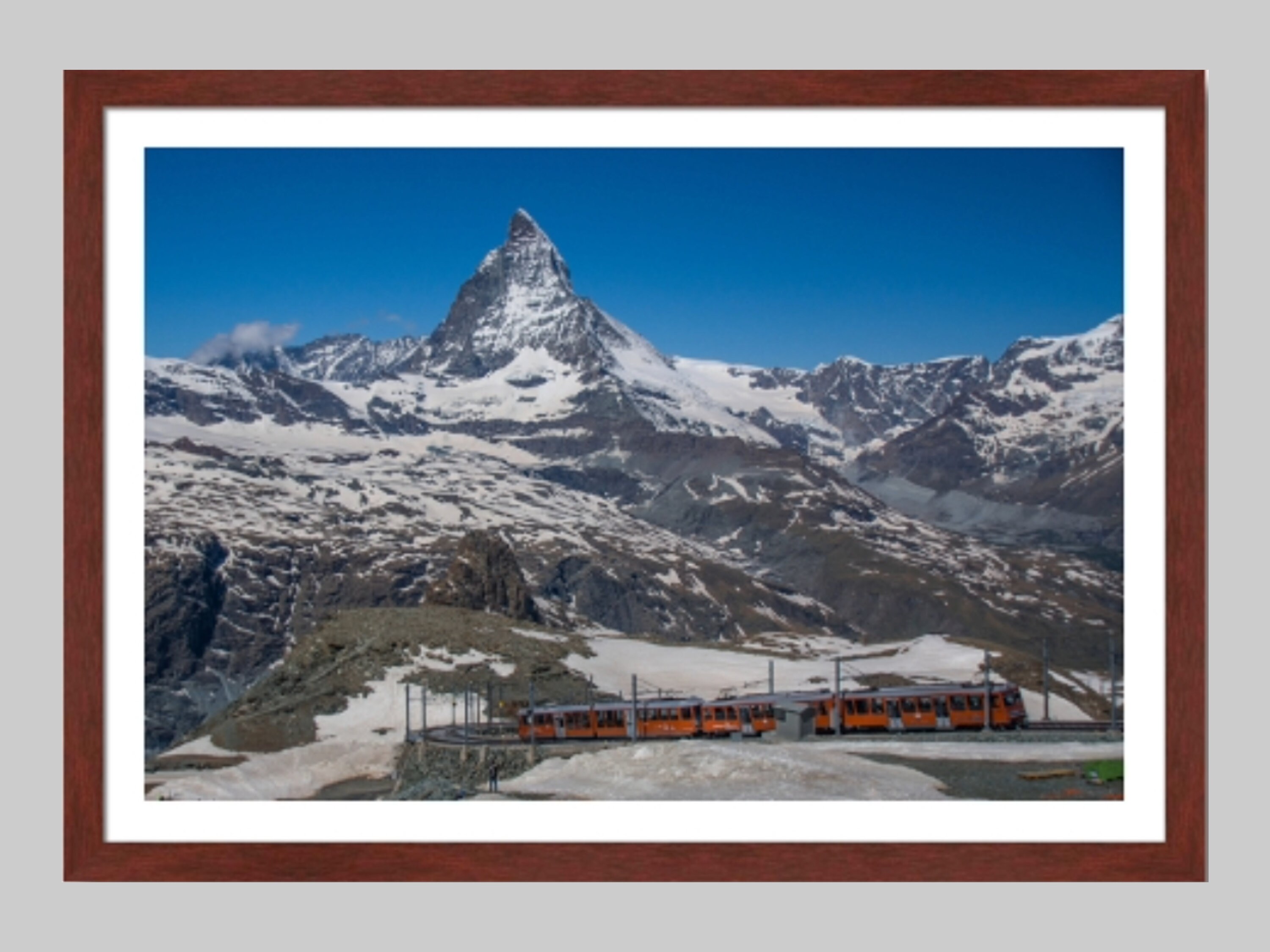 Matterhorn Train Ride Photo Print: Swiss Alps Travel Landscape Art - Etsy