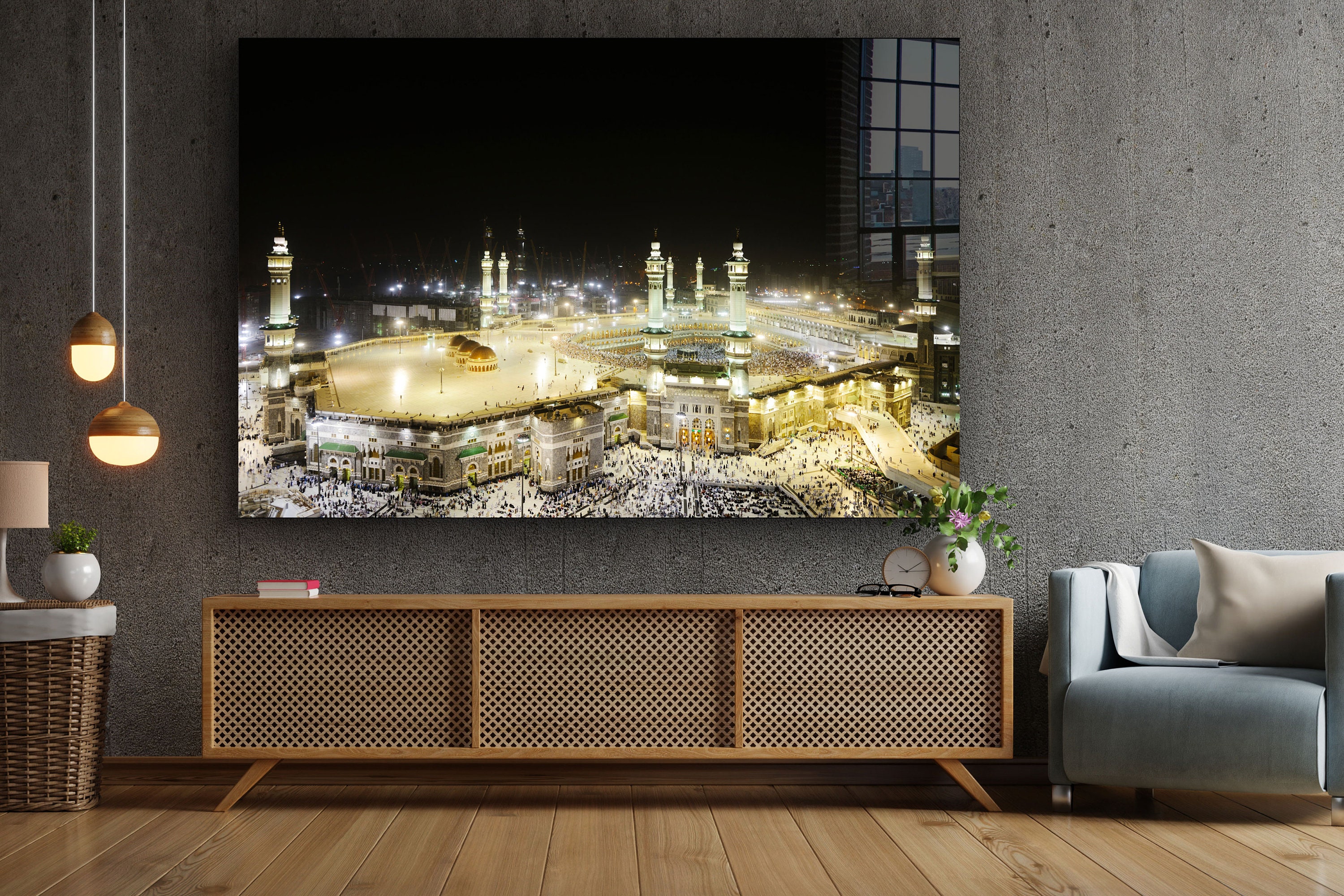 The Kaaba Al-kaʿbah the Cube Ka'bah Kabah Tempered - Etsy