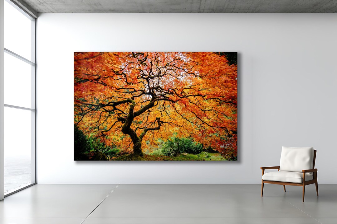 Forest, Spring Scenery Extra Large Glass Wall Art, Nature Oversized ...