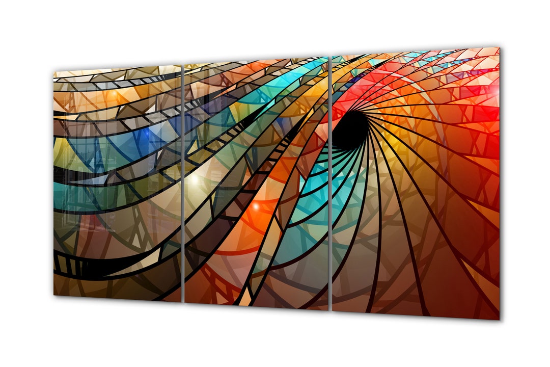 Extra Large Abstract Tempered Glass / Canvas Wall Art / Mega Wall Decor ...