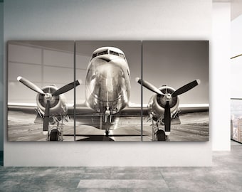 Airplane Glass Art - Etsy