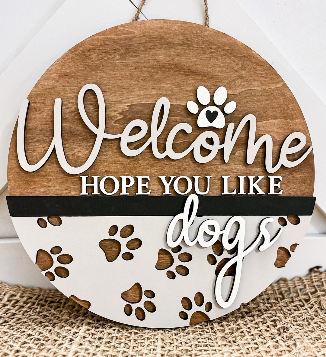 Hope You Like Dogs Door Sign/dog Decor/door Hanger - Etsy