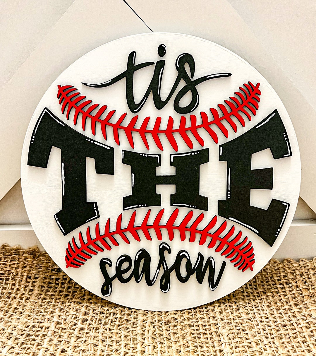 Baseball Door Sign/baseball/door Hanger - Etsy