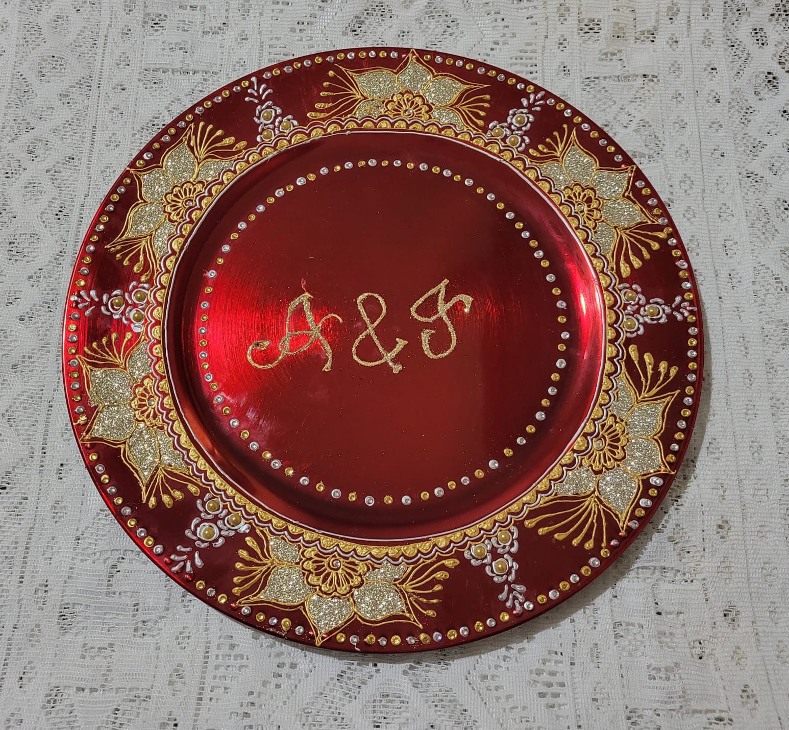 Mehndi Plates Decoration Muslim
