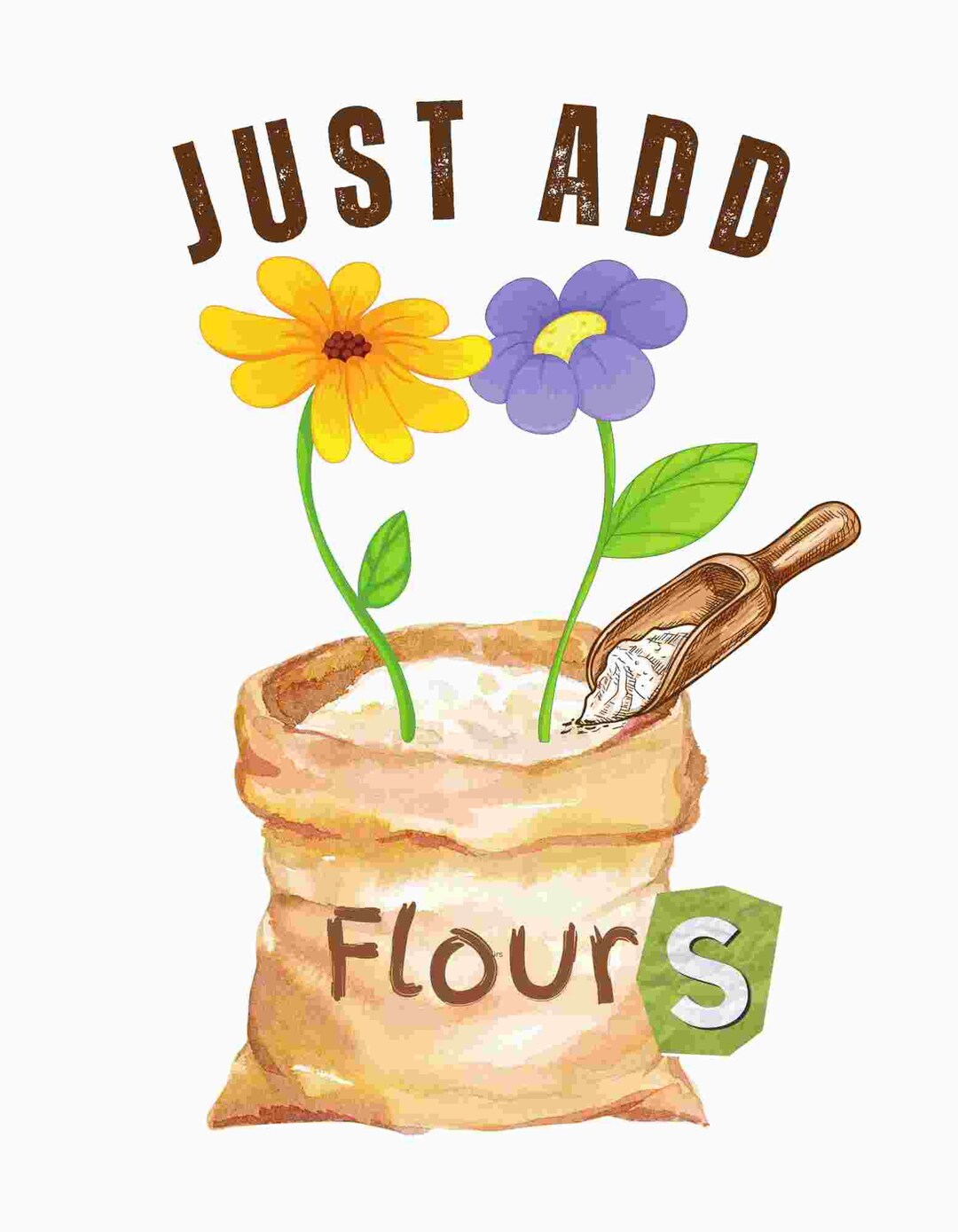 Just Add Flowers Svg File - Etsy