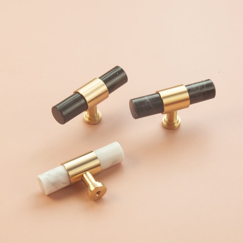 Nature Marble Cabinet Pulls Marble Drawer Knobs Pulls - Etsy