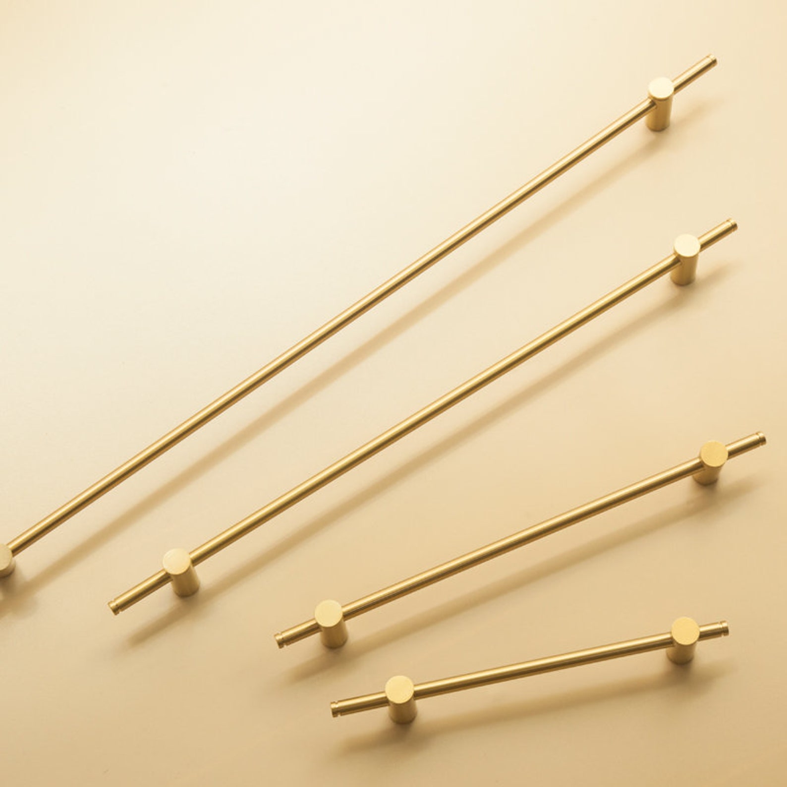 Solid Brass Handlesadjustable T Bar Knobsgold Cabinet - Etsy UK