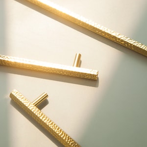 Hexagon Hammered Handles Handmade Brass Solid Pulls Drawer Knobs Pulls Dresser Knobs Cabinet ...