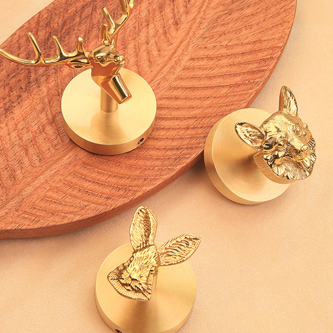 Animal Disc Hooks, Children's Coat Hooks, Modern Wall Hooks, Handmade ...