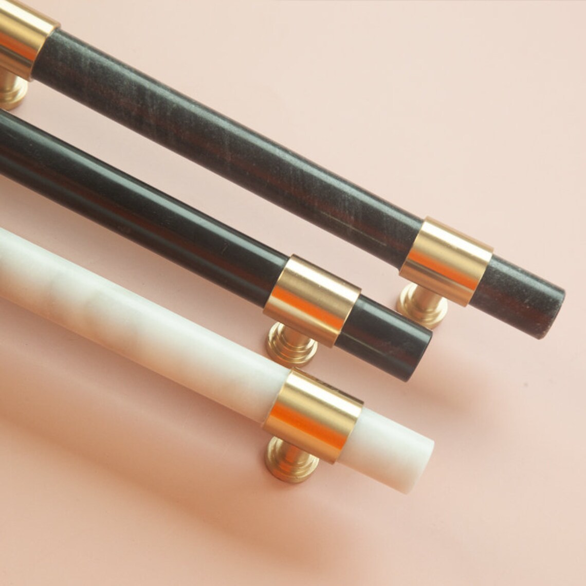 Nature Marble Cabinet Pulls Marble Drawer Knobs Pulls - Etsy