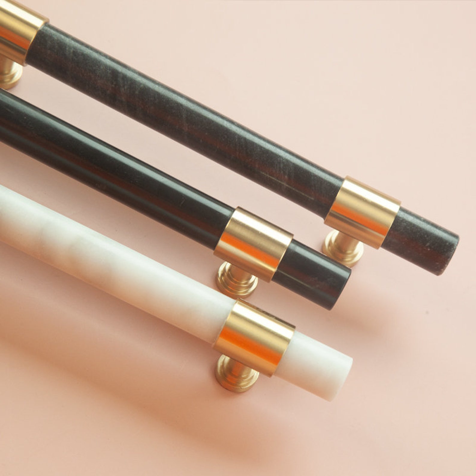 Nature Marble Cabinet Pulls Marble Drawer Knobs Pulls - Etsy