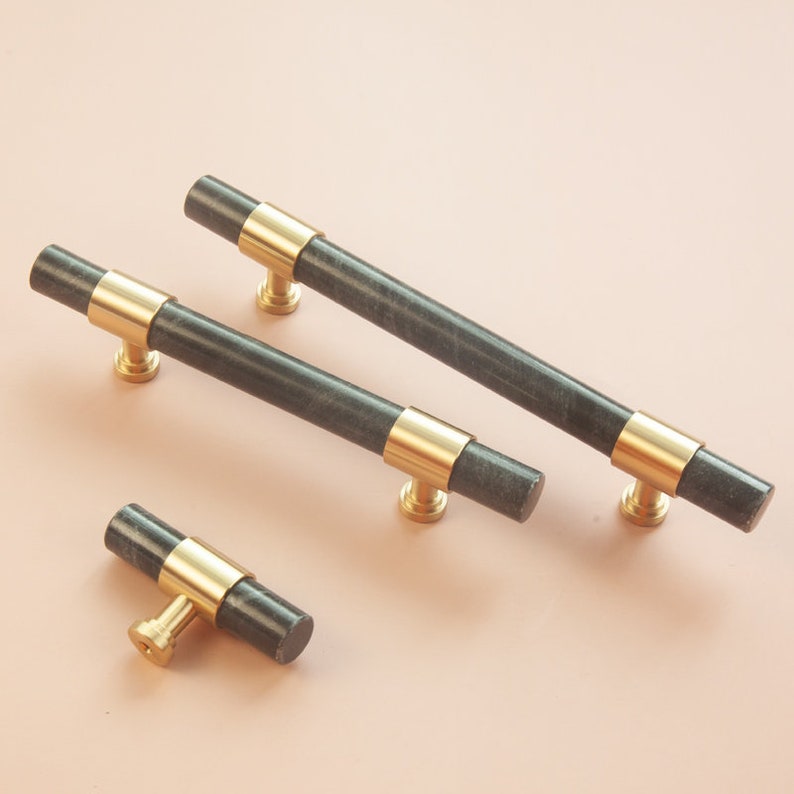 Nature Marble Cabinet Pulls Marble Drawer Knobs Pulls - Etsy