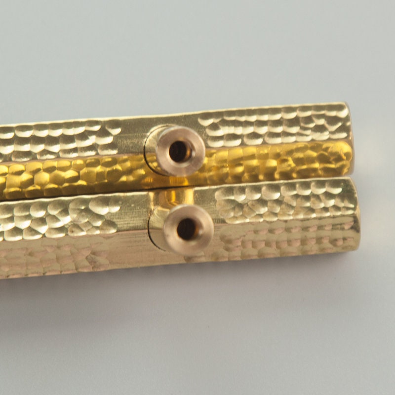 Hexagon Hammered Handles Brass Solid Handmade Drawer Knobs Pulls Dresser Knobs Cabinet Pull Gold ...