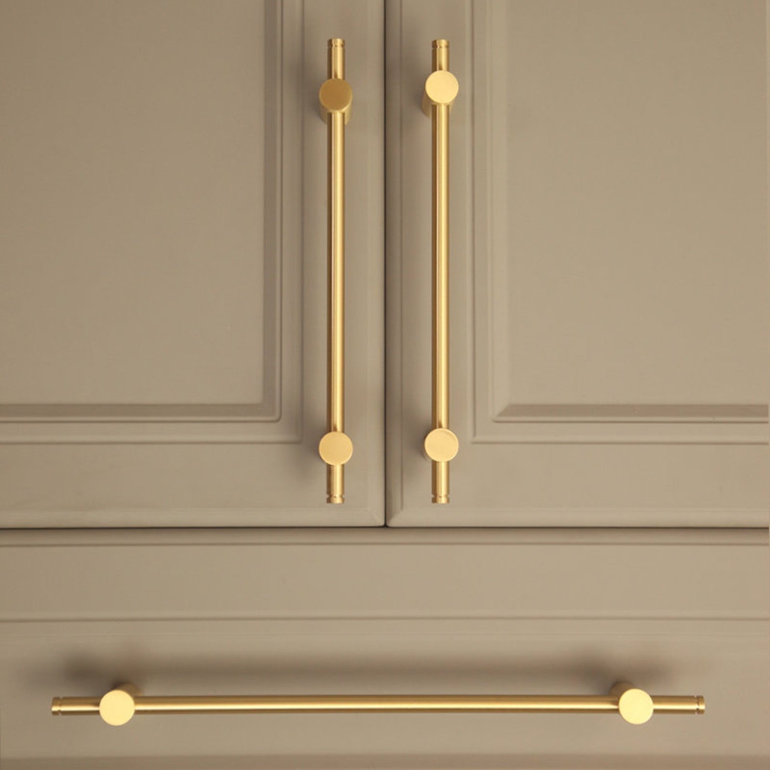 Solid Brass Handles,adjustable T Bar Knobs,gold Cabinet Handles,drawer ...