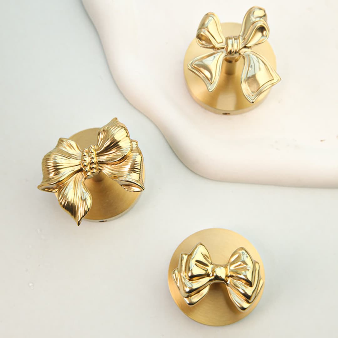 Creative Brass Bow Hook, Coat Hook, Modern Wall Hook, Gold Clothing ...