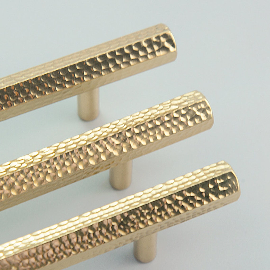 Hexagon Hammered Handles Brass Solid Handmade Drawer Knobs Pulls Dresser Knobs Cabinet Pull Gold ...