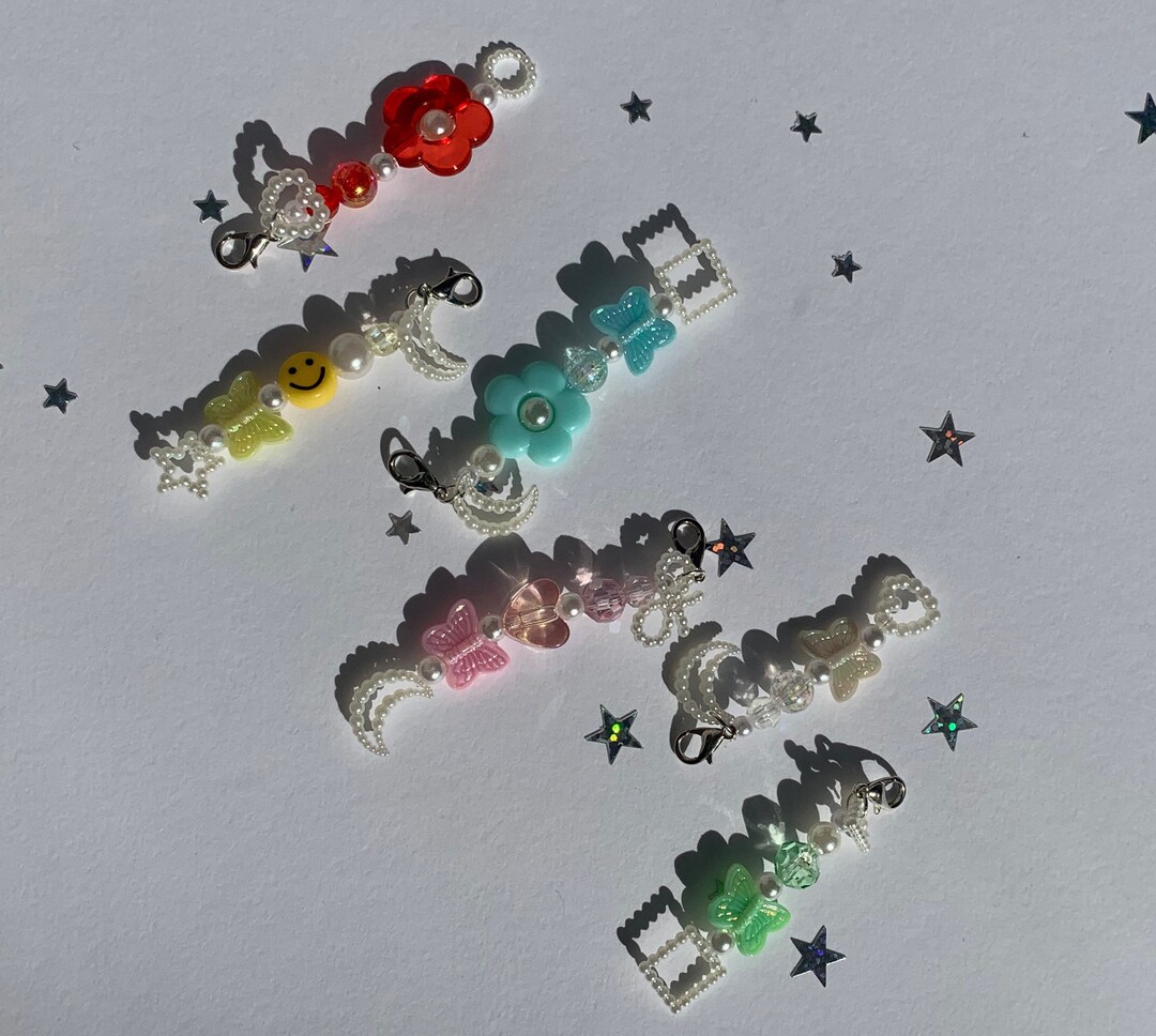 Cute Mini Beaded Keyrings - Etsy