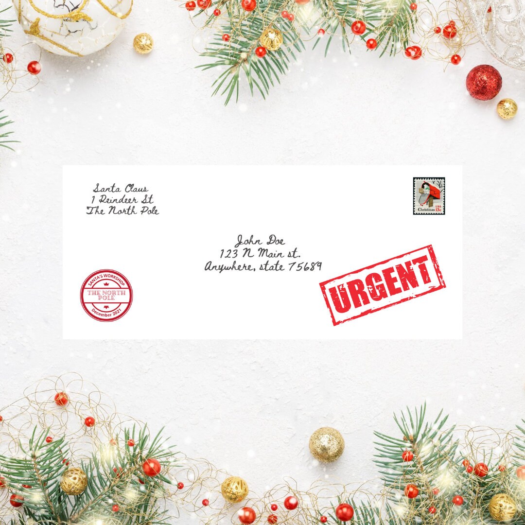 Letter From Santa, Customizable, Digital Download, Santa Response - Etsy