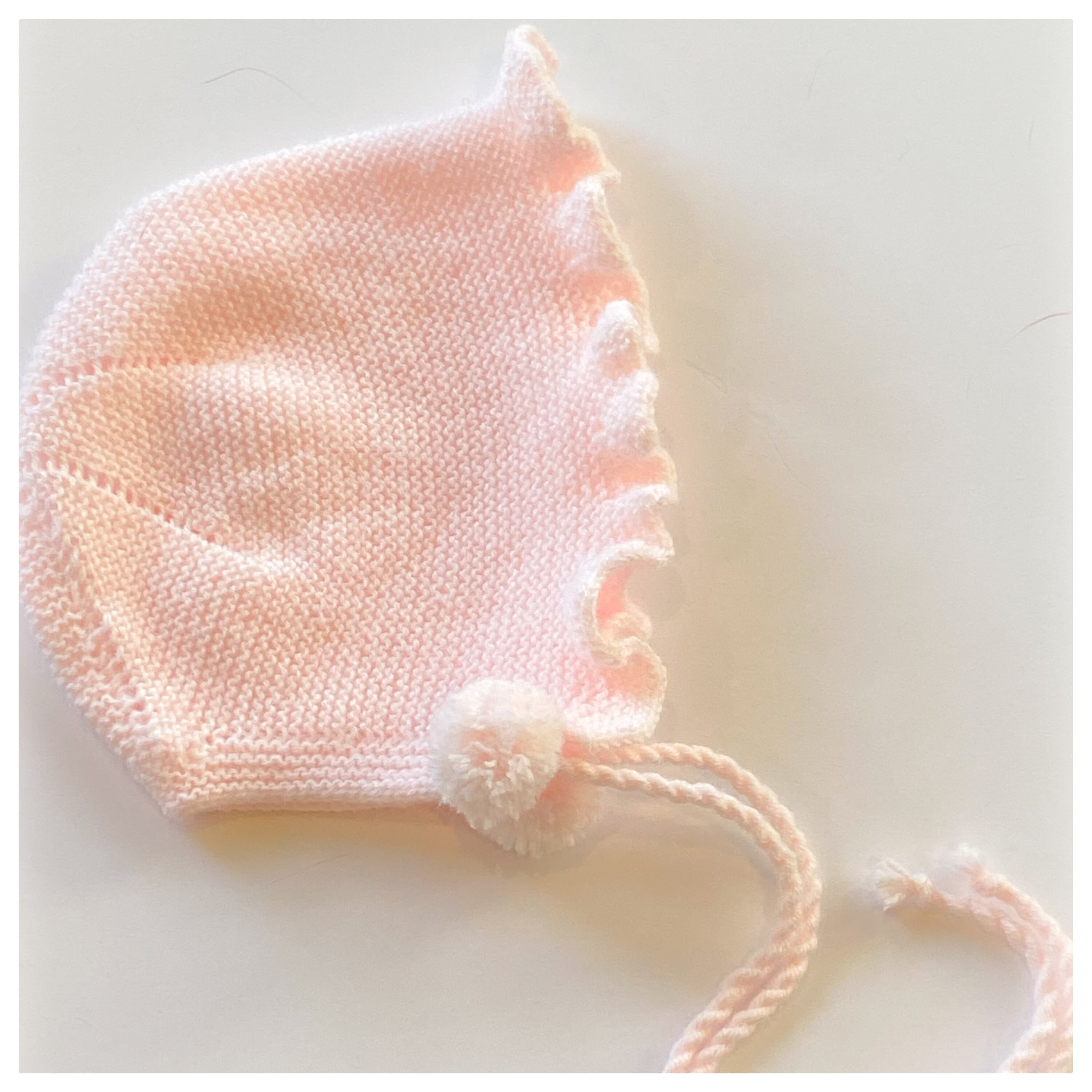 Victoria BABY BONNET Knitting Pattern (english) | Sizes 0-6 Months ...